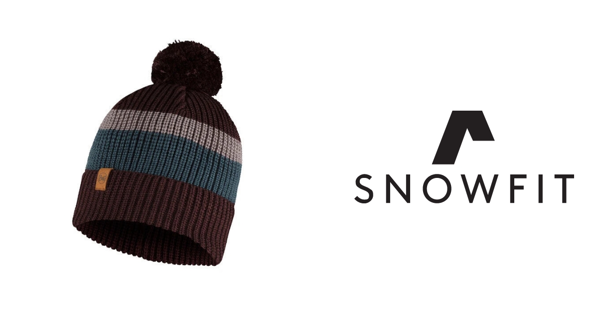 Buff Knitted Hat Elon Maroon – Snowfit